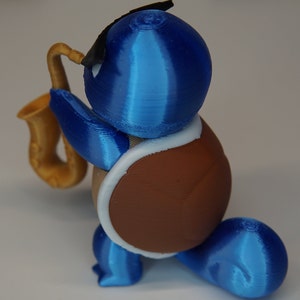 Squirtle Saxophone Sax Meme Pokemon Figure 3D Printed - Etsy