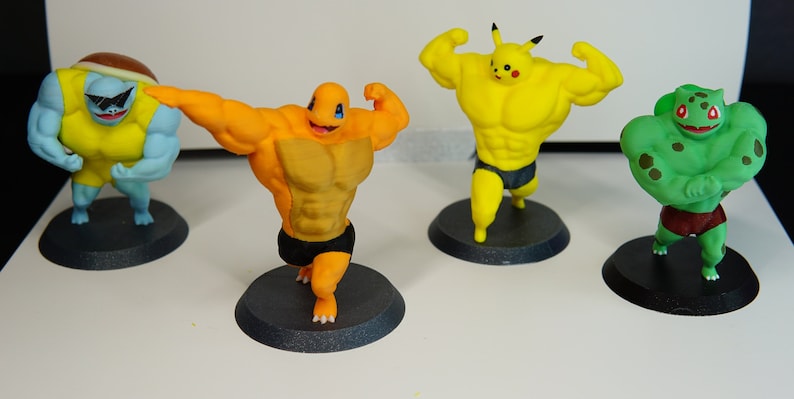 Charmander Mega Swole and Buff 3D Figure - Etsy