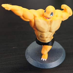 Charmander Mega Swole and Buff 3D Figure - Etsy