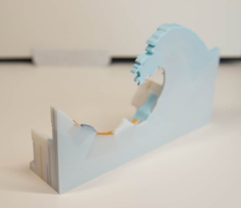 Great Wave off Kanagawa 3D Printed Desk Art - Etsy