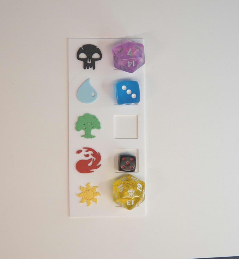 MTG Floating Mana & Devotion Dice Tracker Card - Etsy