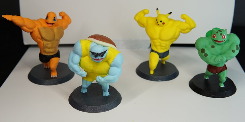Squirtle but Swole and Buff 3D Printed Figure - Etsy Australia
