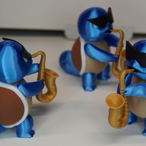 Squirtle Saxophone Sax Meme Pokemon Figure 3D Printed - Etsy