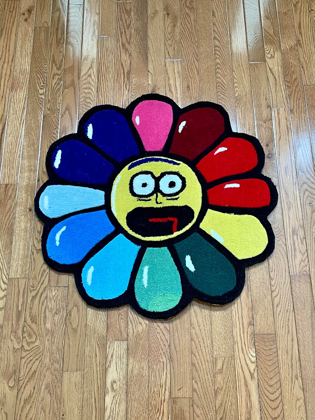 MURAKAMI RICK Inspired RUG Custom Tufted Rug Tufted Rug Custom Rug Teen ...