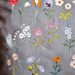 MEGA Bundle - 22 Flowers - Birth Month Florals - 4 Sizes - Modern Cute ...