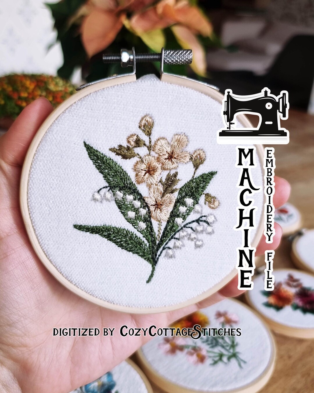 Lily of the Valley & Hawthorn May Birth Month Flower. 6 Sizes. Floral ...