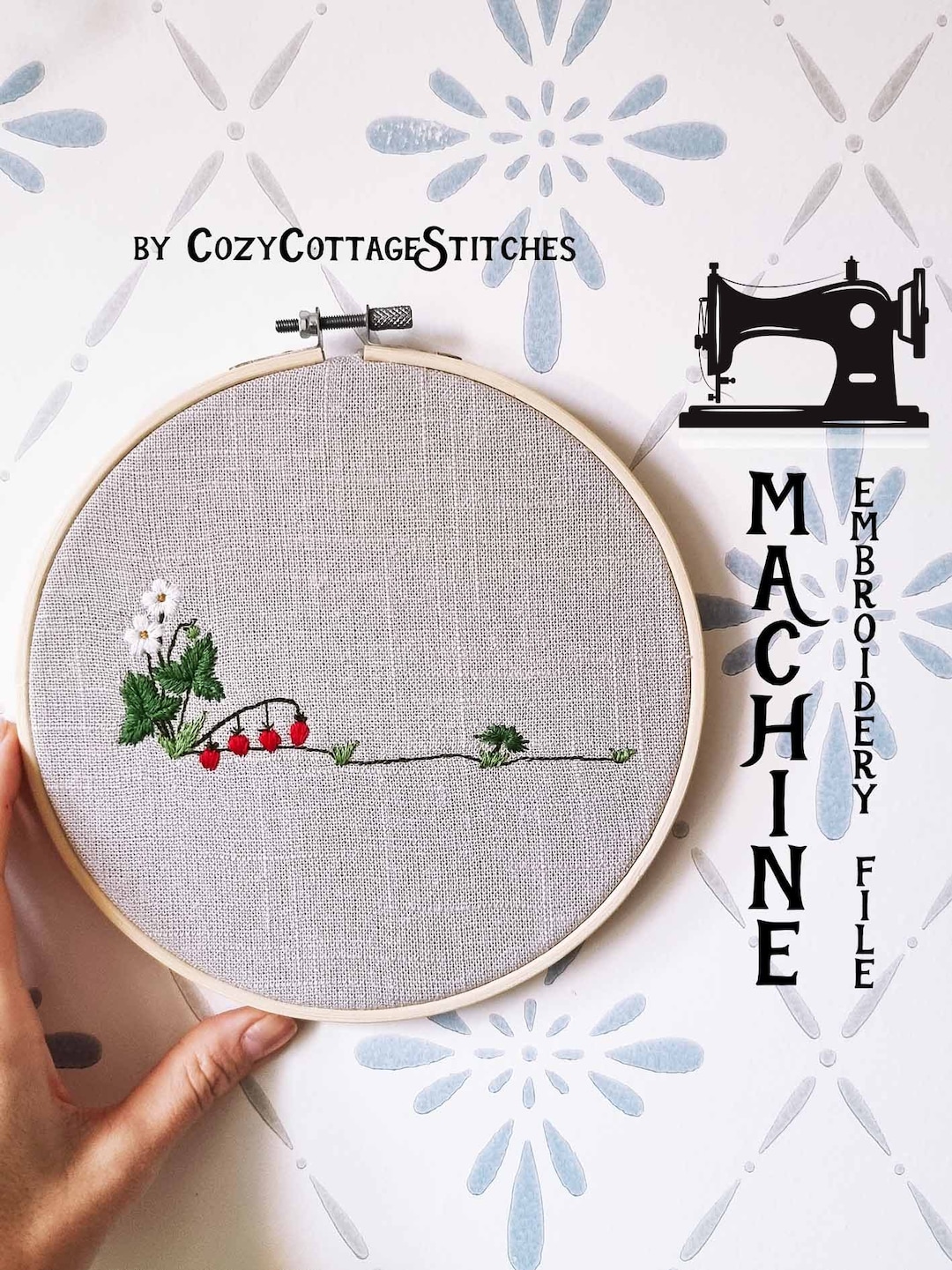 Wild Strawberry Corner - 6 Sizes - Scandinavian Forest Spring Summer ...