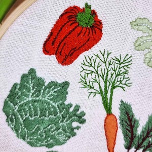 VEGETABLES. Embroidery Files 6 Sizes. Carrot Beet Tomato Pea Peapod ...
