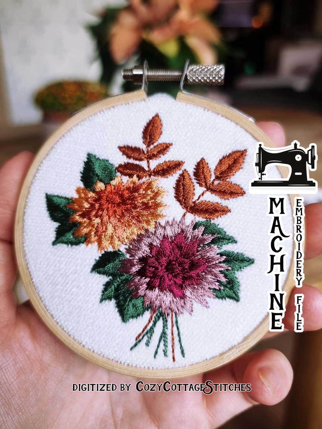 Chrysanthemum November Birth Month Flower. 6 Sizes. Floral Mum Posy ...