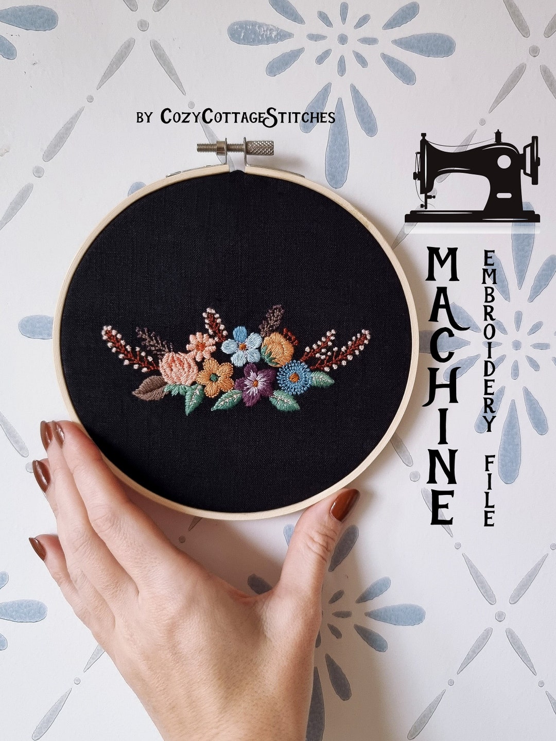 Embroidery File Winter Flowers Mini Cozy Fairycore Cottagecore Magic ...