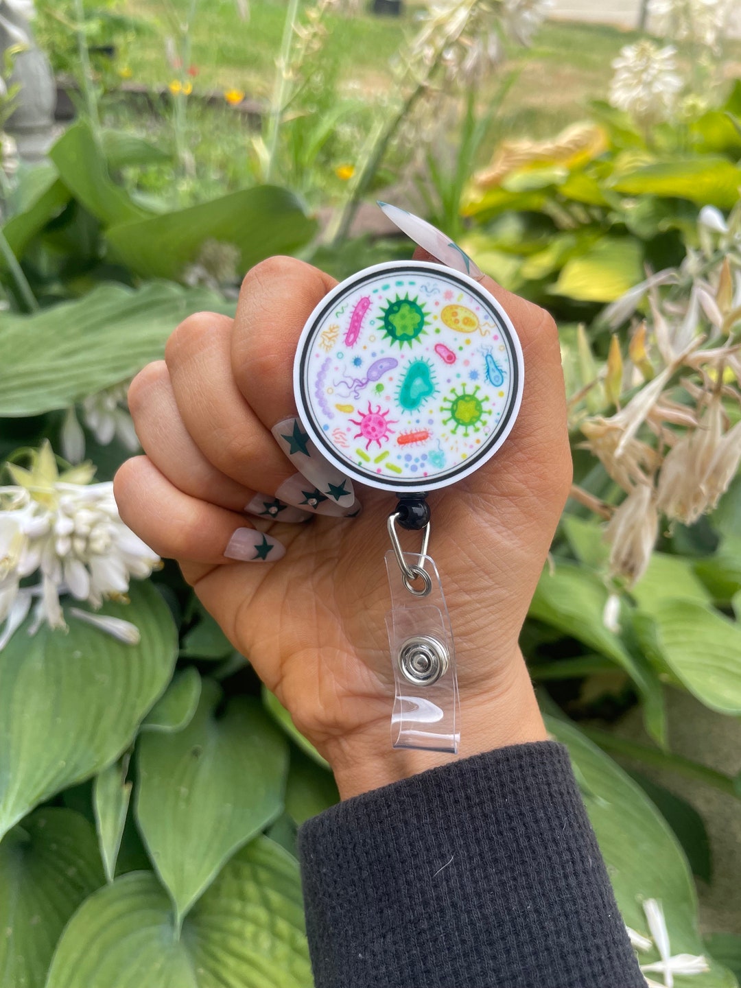Germ Badge Reel - Etsy