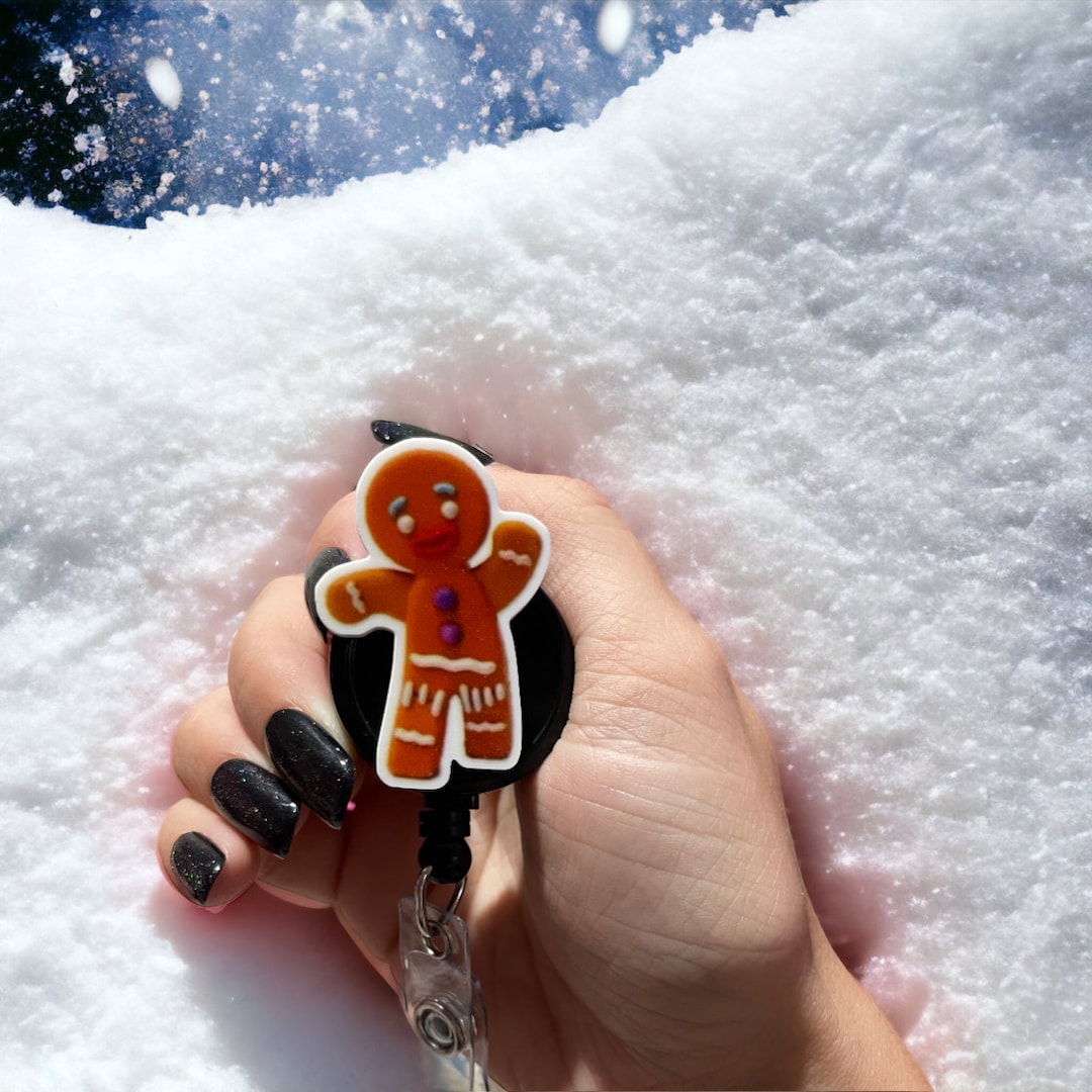 Gingerbread Badge Reel - Shrek Christmas Badge Reel - Cute Christmas ...