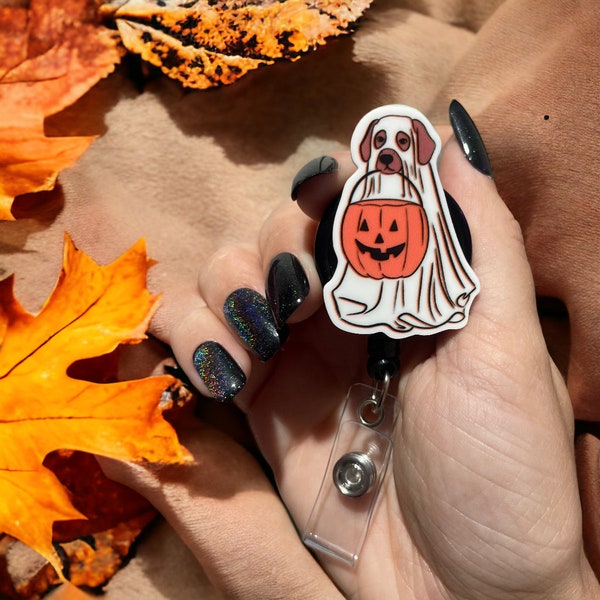 Halloween Badge Reel Topper - Etsy