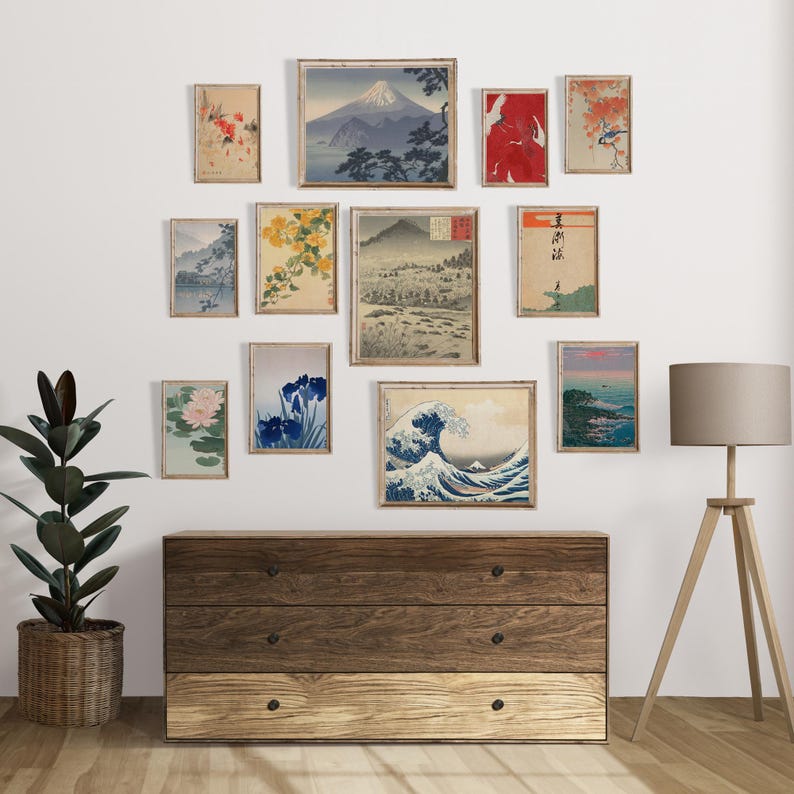 Ukiyo-e Japanese Decor - Vintage Japanese Wall Art Posters, Aesthetic ...