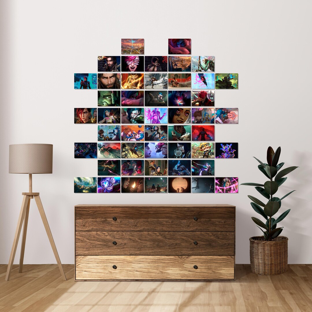 Arcane Wall Art Set - 50 Pieces 4x6 Inch Poster Collection | Animated ...
