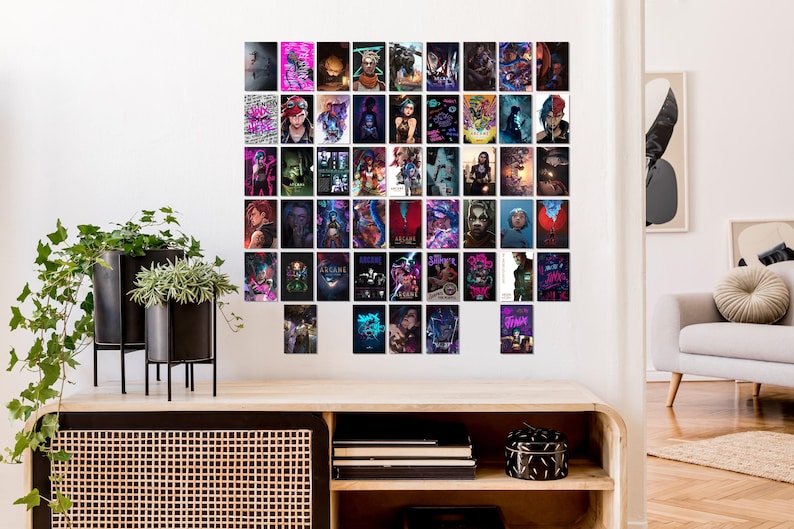 Arcane Poster Collage Set - 50 Pieces 4x6 Inch Wall Art Arcane Decor ...