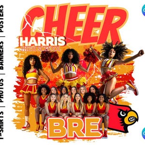 Customizable Cheerleader Template, Canva Editable Cheerleader Design ...