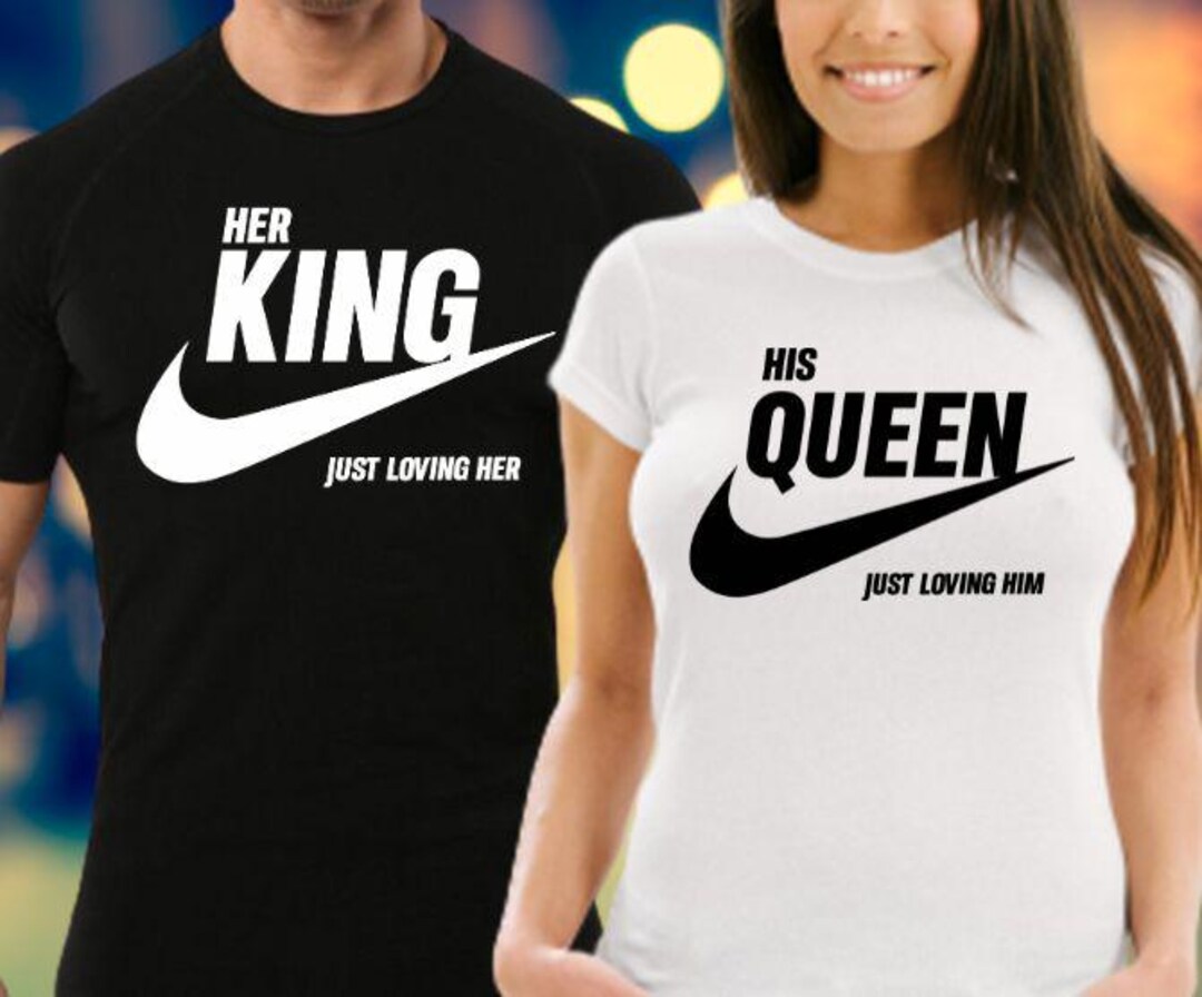 King and Queen Couples T-shirt Design, Couples Svg for Shirts, Wedding ...