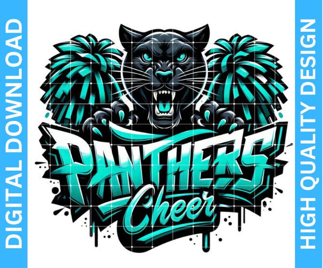 Panthers Cheer Png, Cheer Png, Cheer Design, Panthers Mascot ...