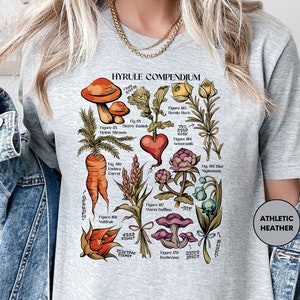 Hyrule Compendium T-shirt, Hyrule Korok Shirt, Video Game Shirt, Breath ...