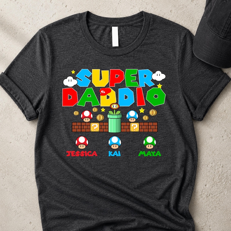 Best Dad Ever Mario Shirt - Etsy