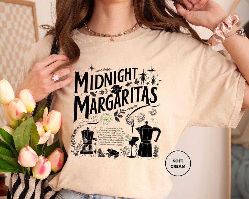 Midnight Margaritas Shirt, Tequila Shirt, Witchy Tee, Practical Magic ...