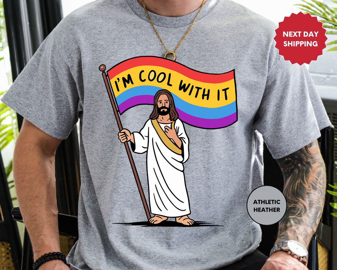 Funny Jesus Shirt, LGBT Jesus T-shirt, LGBT Tee, Bisexual Shirt ...