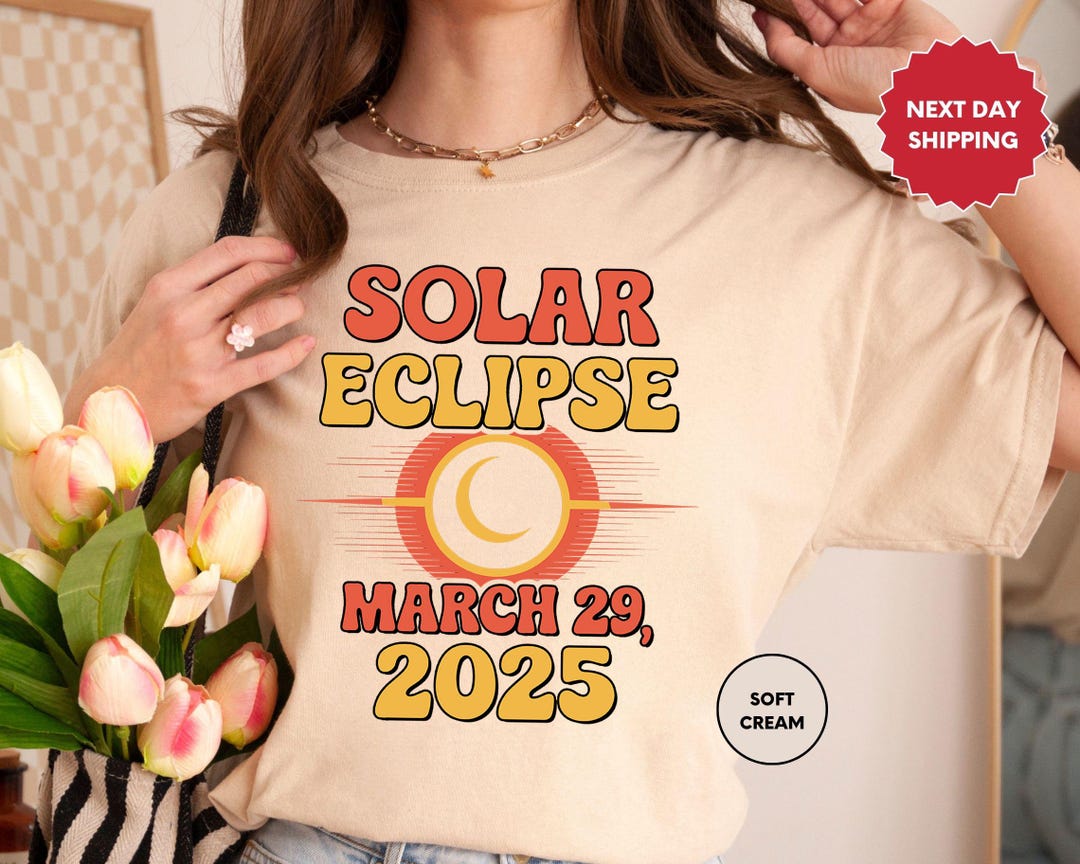 Solar Eclipse 29.03.2025 T-shirt Design, Astronomy Tee, Celestial ...