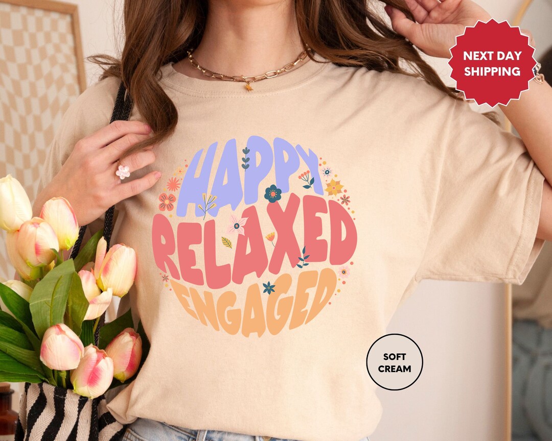 Happy Relaxed Engaged Shirt, ABA Philosophy Shirt, Applied Behavior ...