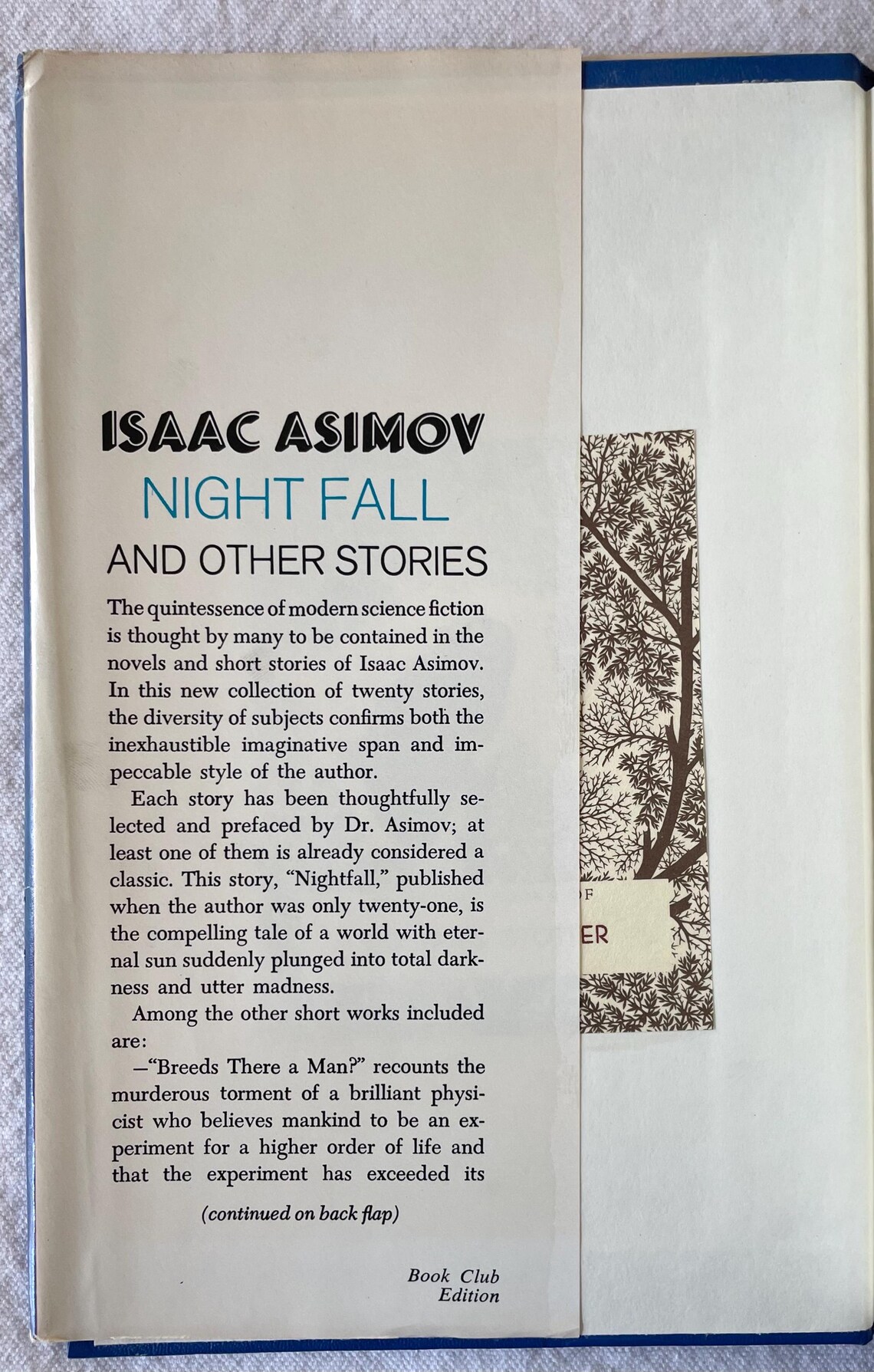 Isaac Asimov, Nightfall and Other Stories, Vintage Hardcover BCE ...