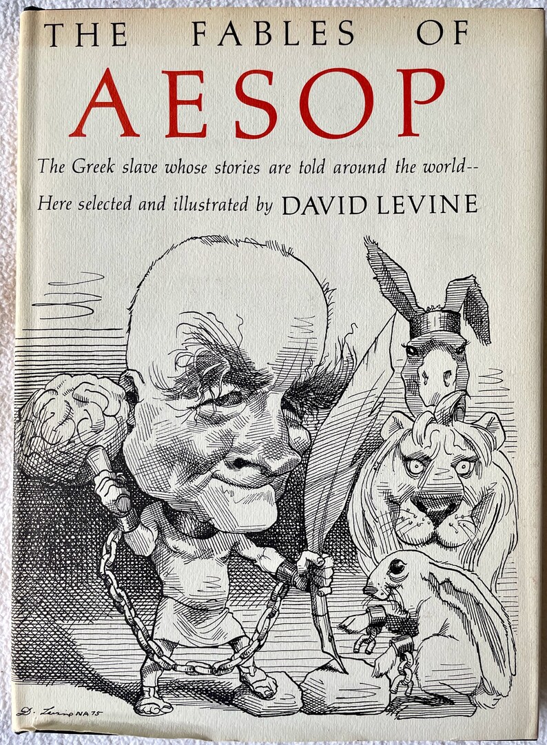 David Levine, the Fables of Aesop, 1st Edition Illustrated Hardcover ...