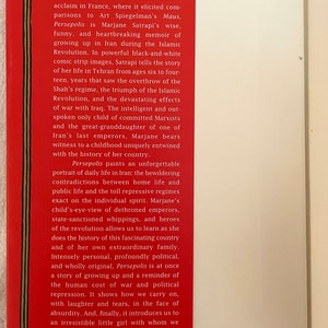 Marjane Satrapi, Persepolis, 1st U.S. Edition Hardcover 2003 - Etsy