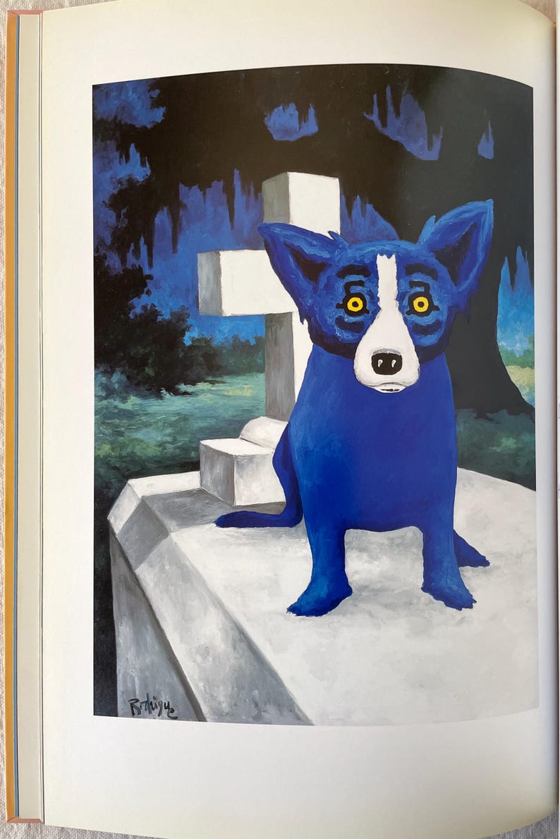 George Rodrigue, Blue Dog Man, First Edition Hardcover (1999) - Etsy