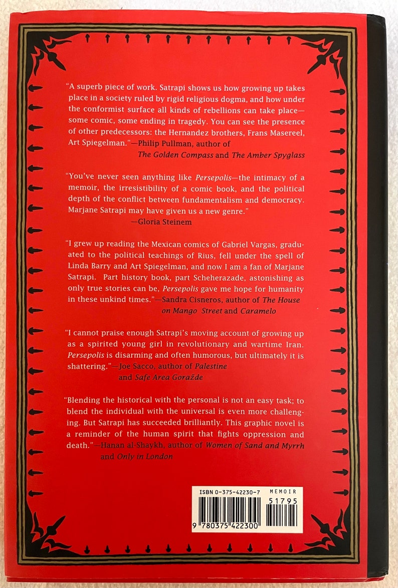 Marjane Satrapi, Persepolis, 1st U.S. Edition Hardcover 2003 - Etsy