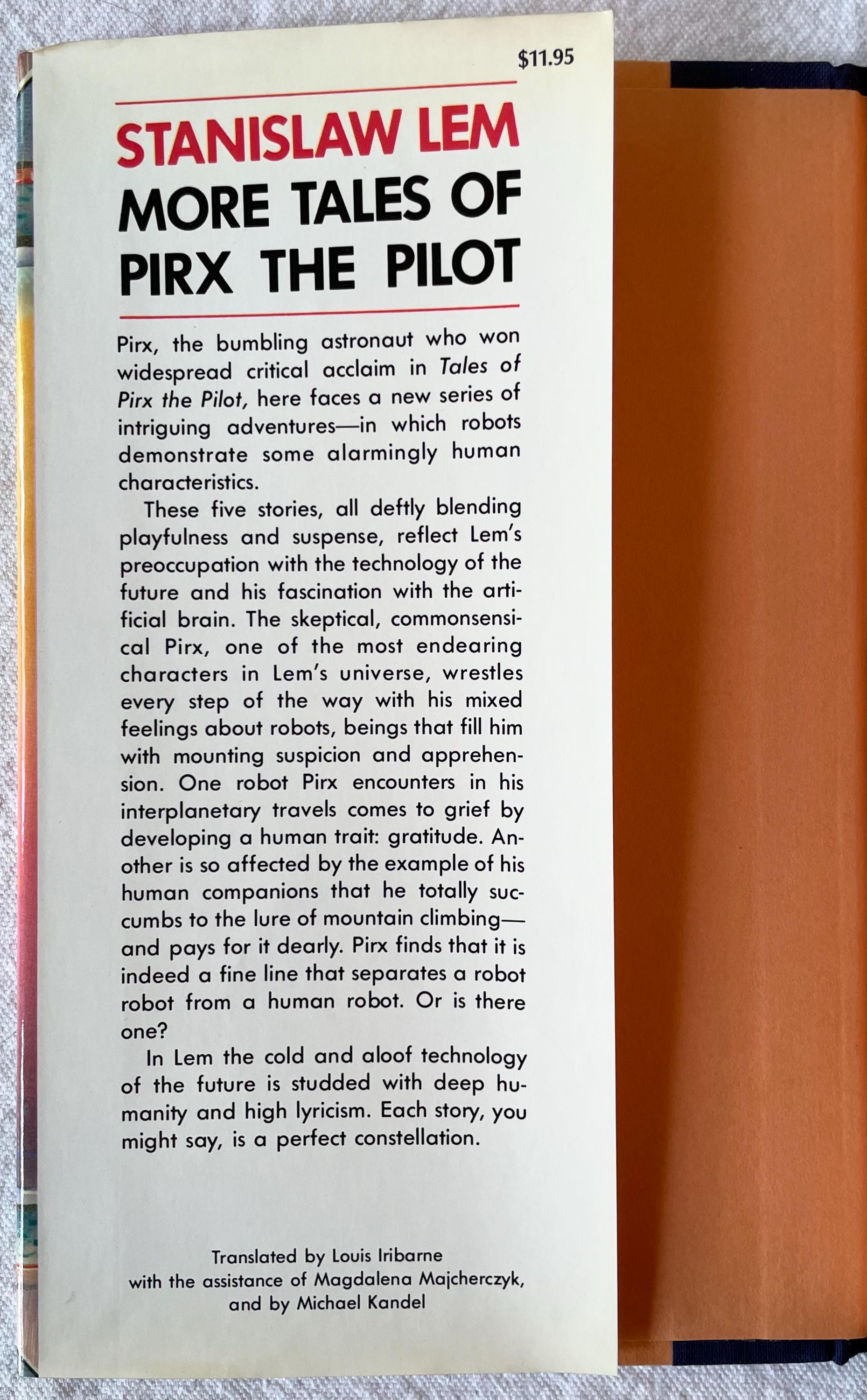 Stanislaw Lem, More Tales of Pirx the Pilot, First Edition Hardcover ...