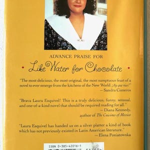 Laura Esquivel, Like Water for Chocolate, First Edition Hardcover 1992 ...