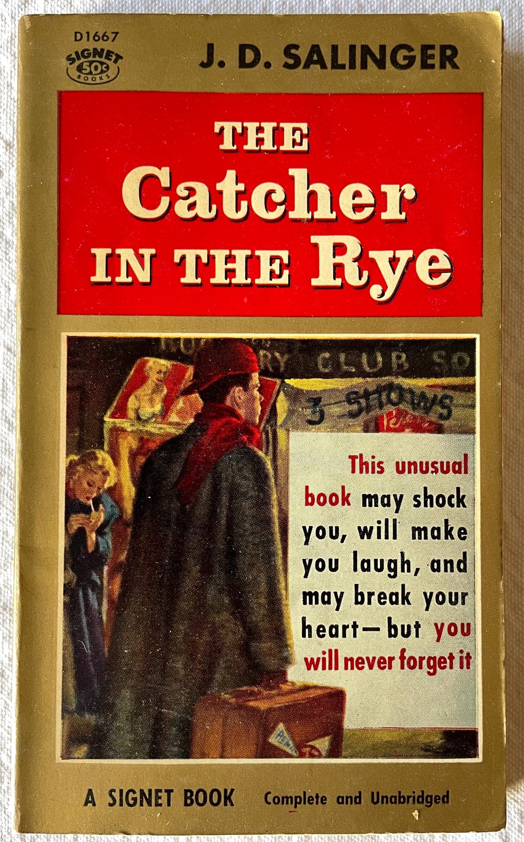 J.D. Salinger, the Catcher in the Rye, Vintage Paperback Edition (1961 ...