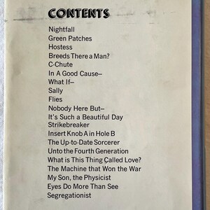 Isaac Asimov, Nightfall and Other Stories, Vintage Hardcover BCE ...