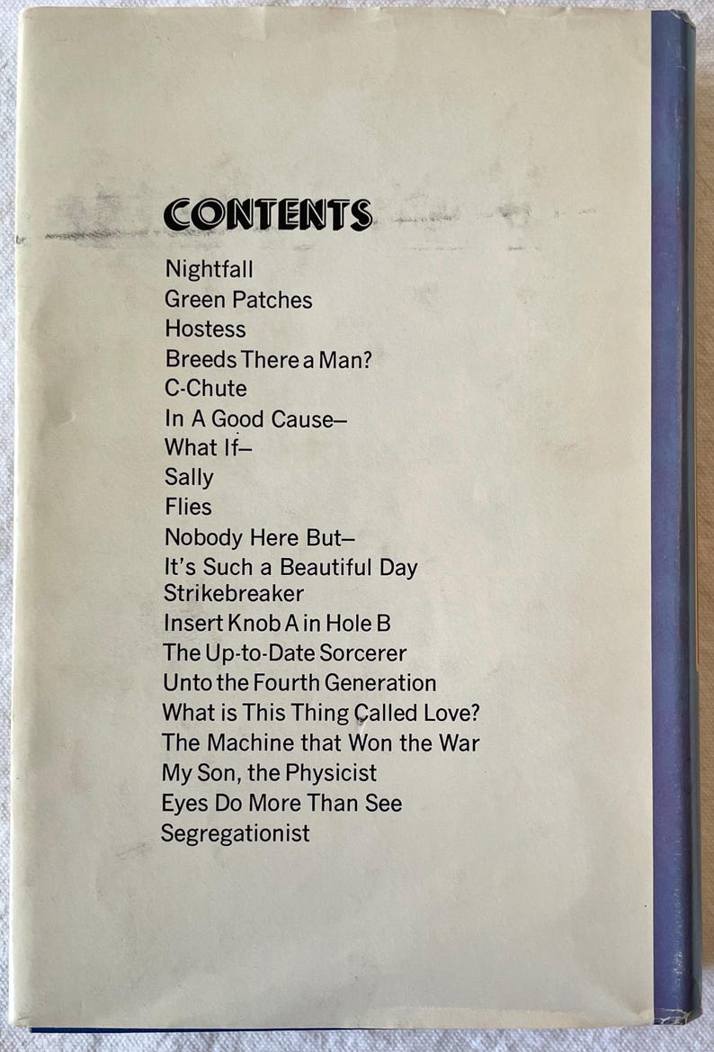 Isaac Asimov, Nightfall and Other Stories, Vintage Hardcover BCE ...