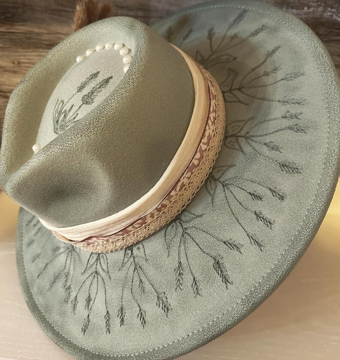 Dainty Burned Western Hat - Etsy
