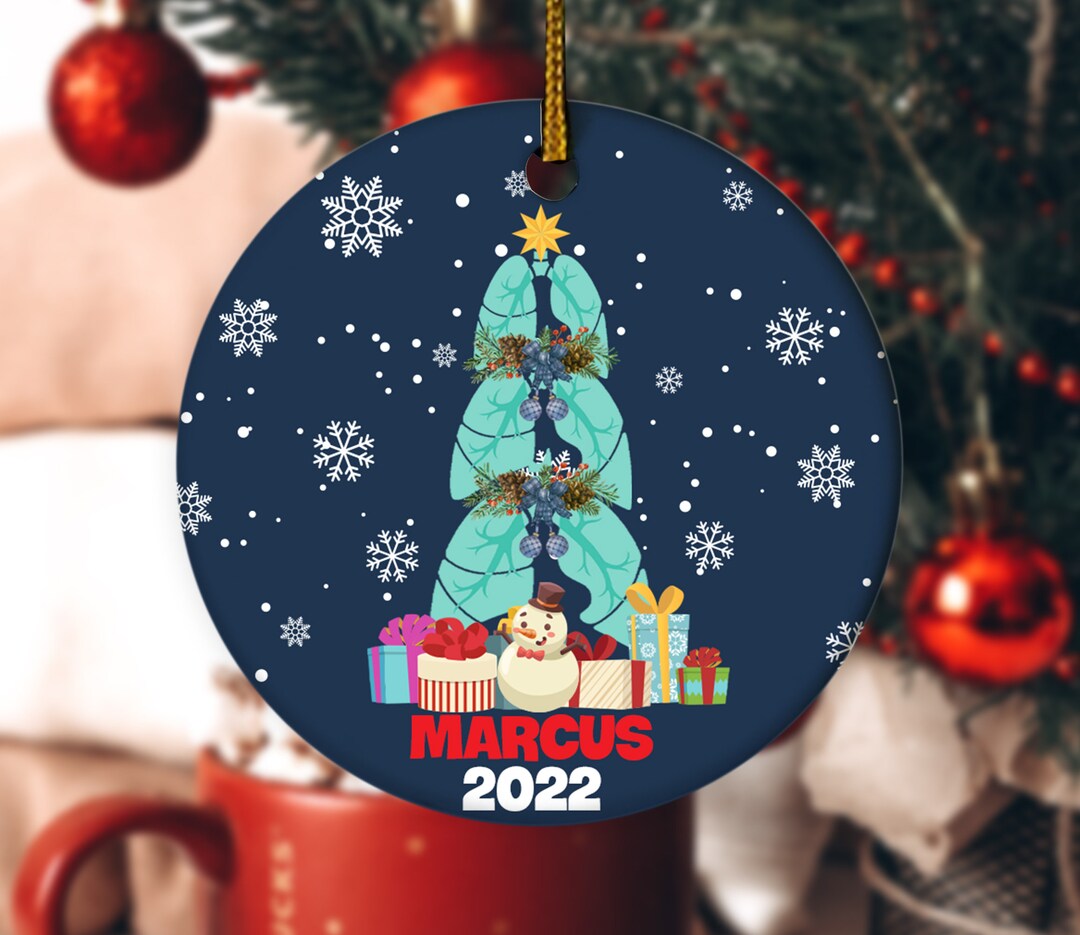 Custom Christmas Tree Lung Respiratory Ornament Respiratory - Etsy