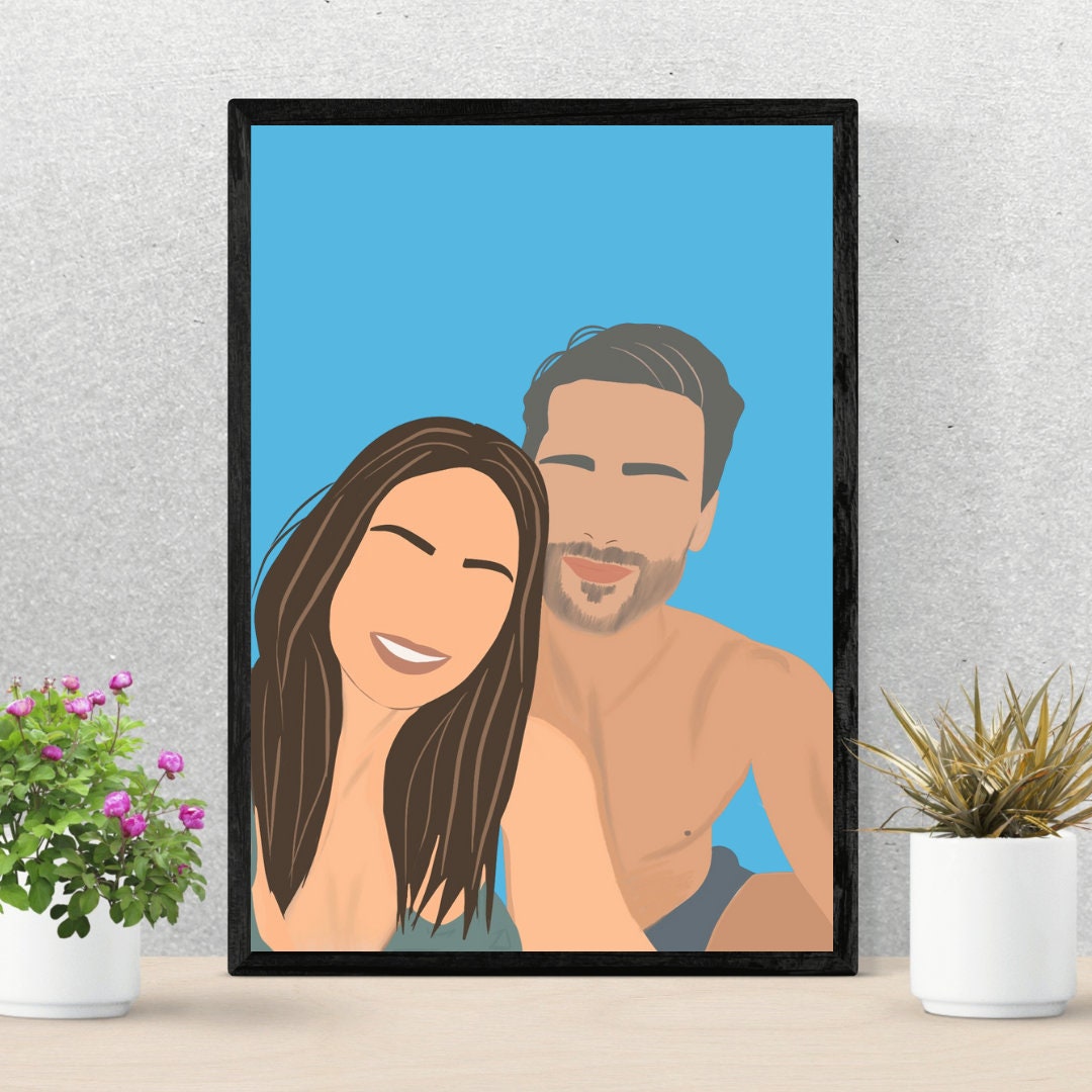 Faceless Portrait Custom Digital Faceless Portrait Illustration ...