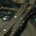 Green Sequin Jacket Army Coat With Pockets Long Sleeve - Etsy