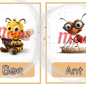 Animal ABC Flash Cards, Flashcards, Kids Learning Cards, Animal ...