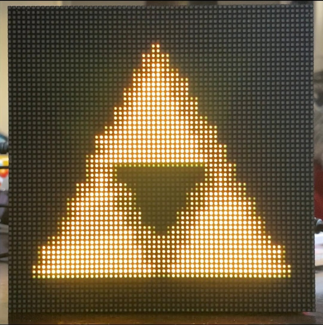 The Legend of Zelda Spinning Triforce Animated LED Shadow Box - Etsy