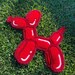 Red Balloon Dog Rug - Etsy