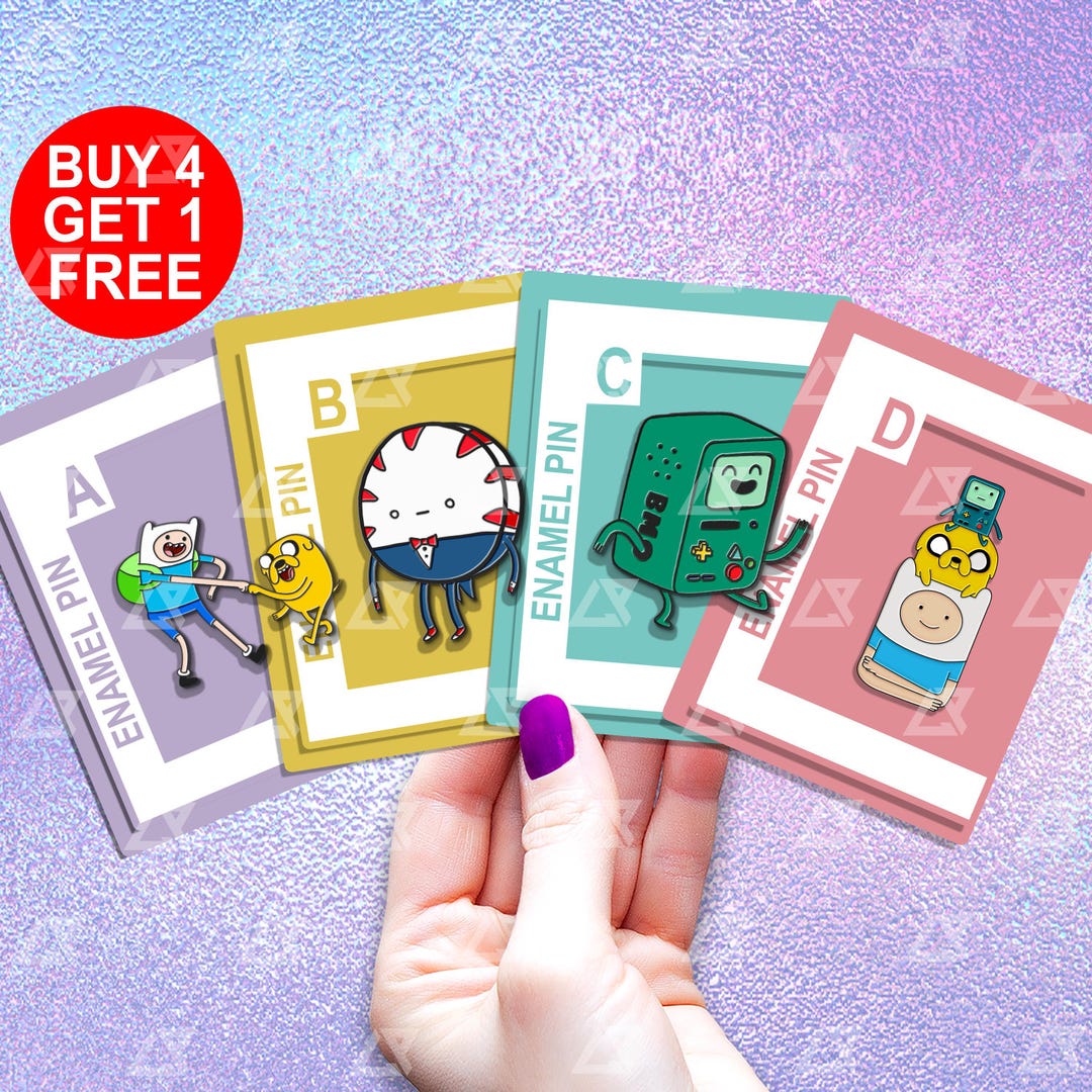 Finn Jake Bmo Anime Enamel Pin Gift Funny Enamel Pin Set Cute Anime ...