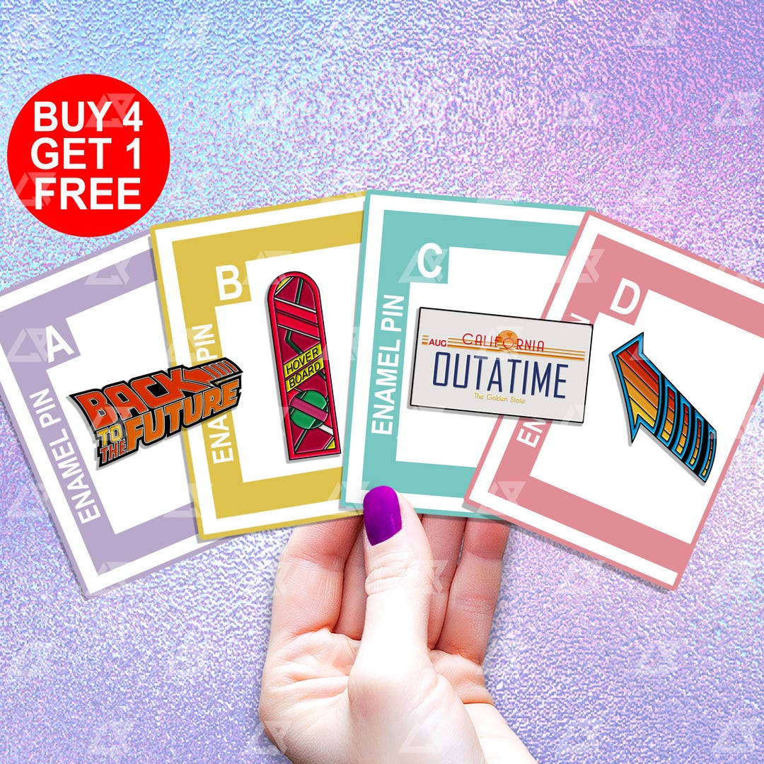 Back to the Future Cute Enamel Pin Gift Kawaii Enamel Pin Set Aesthetic ...