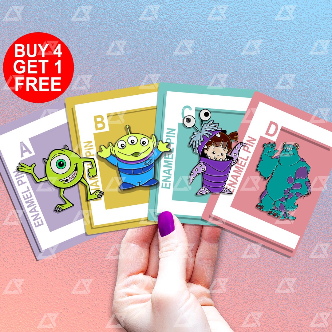 Monsters Inc Kawaii Enamel Pin Gift Aesthetic Enamel Pin Set Novelty ...