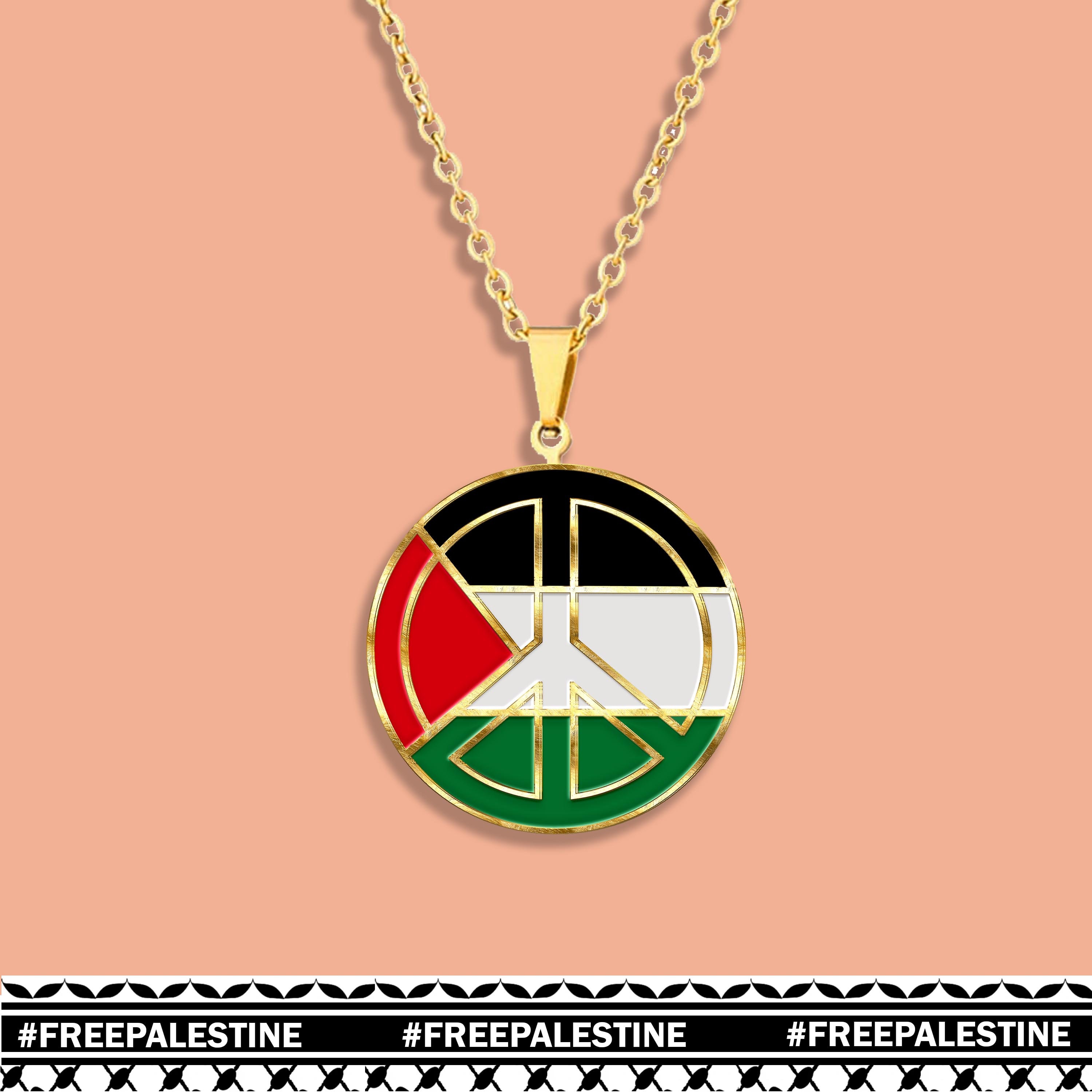 Save Palestine Heart Necklace Arabic Necklaces Gift Save Palestine Arab ...